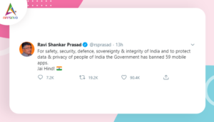 Appsinvo : Indian Government Banned 59 Chinese Apps List in June 2020
